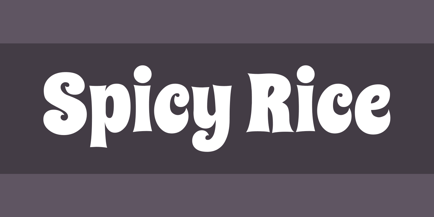 Spicy Rice Font