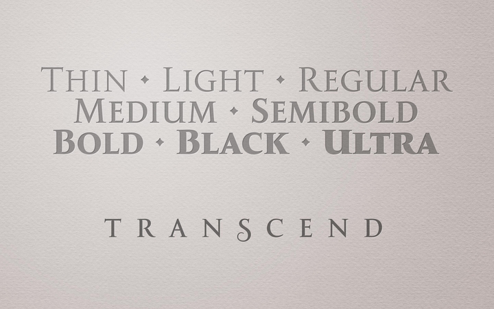 Transcend Font