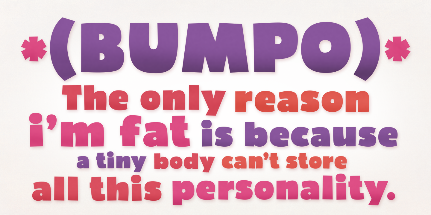 Bumpo Font