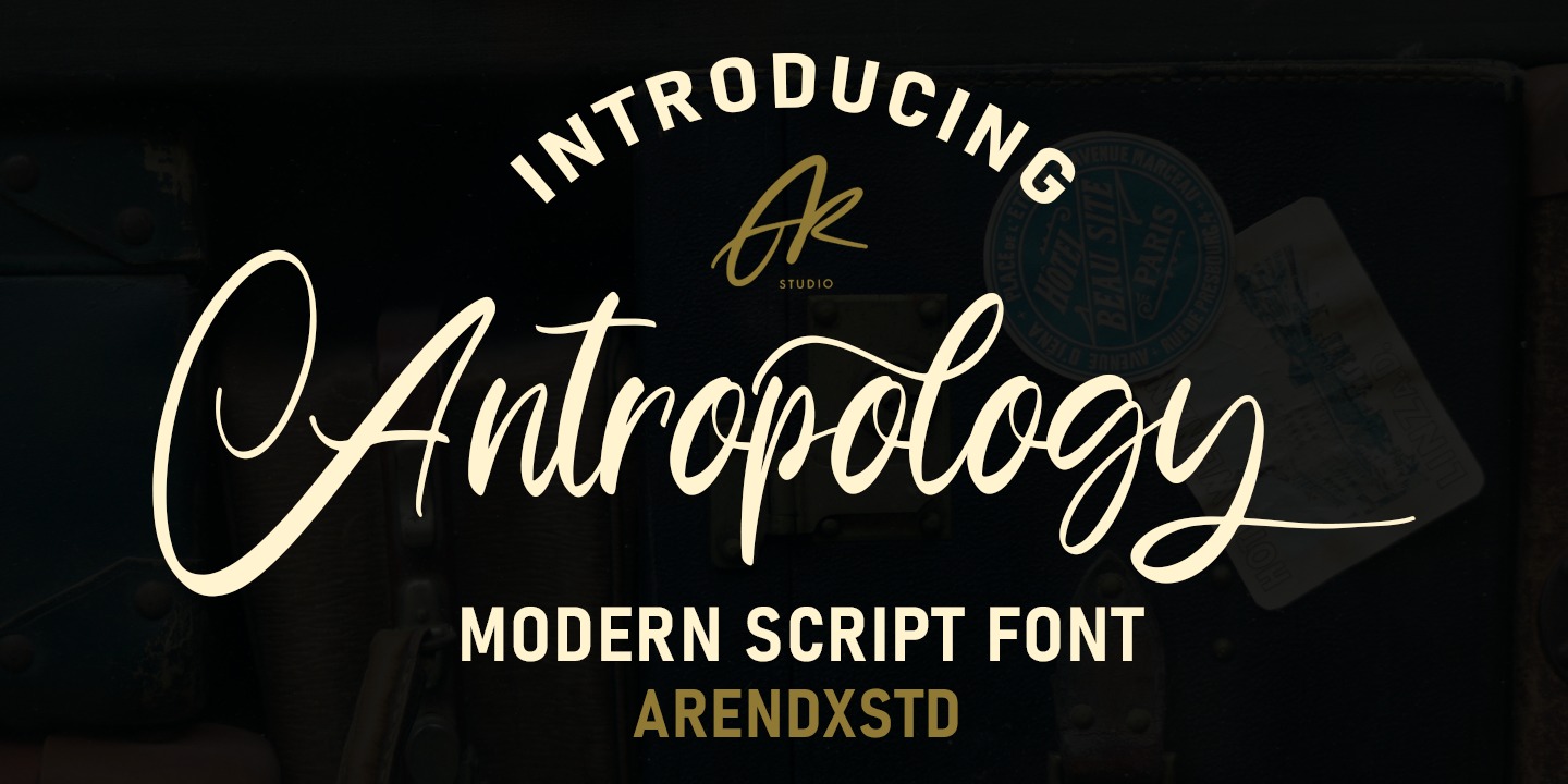 Anthropology Font