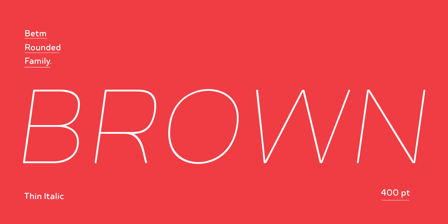 Betm Rounded Font