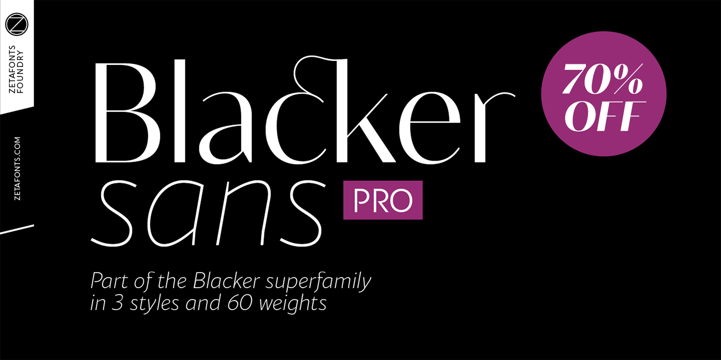 Blacker Sans Display Font