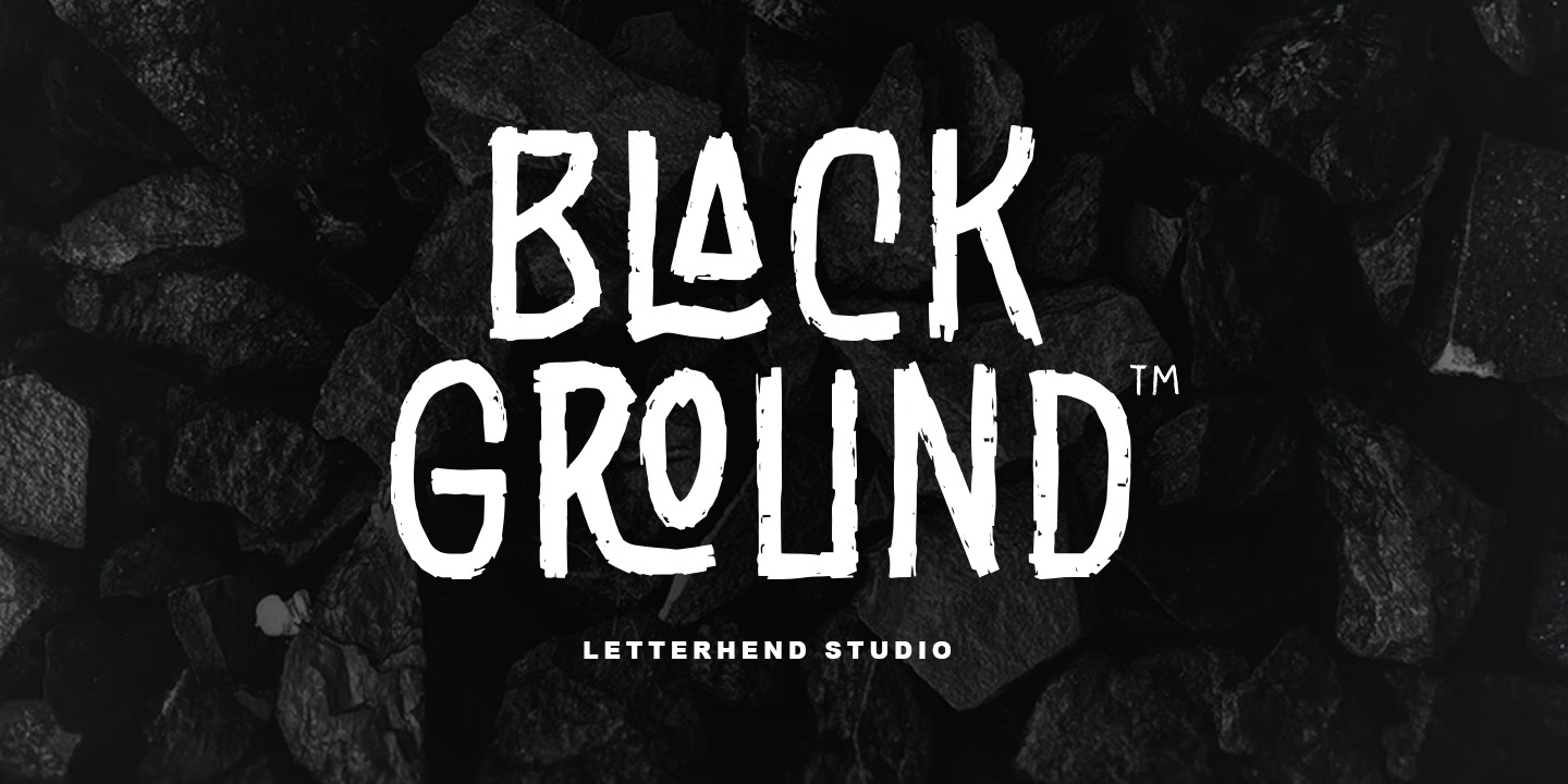 Black Ground Font