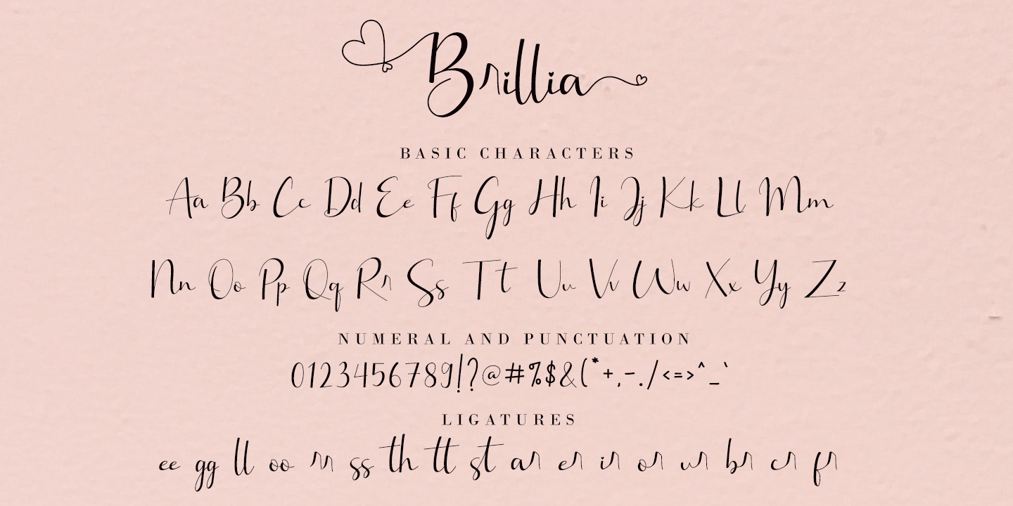 Brillia Calligraphy Font
