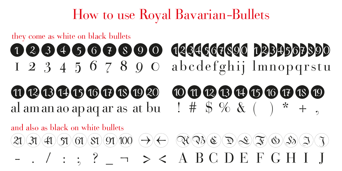 Bullets Font