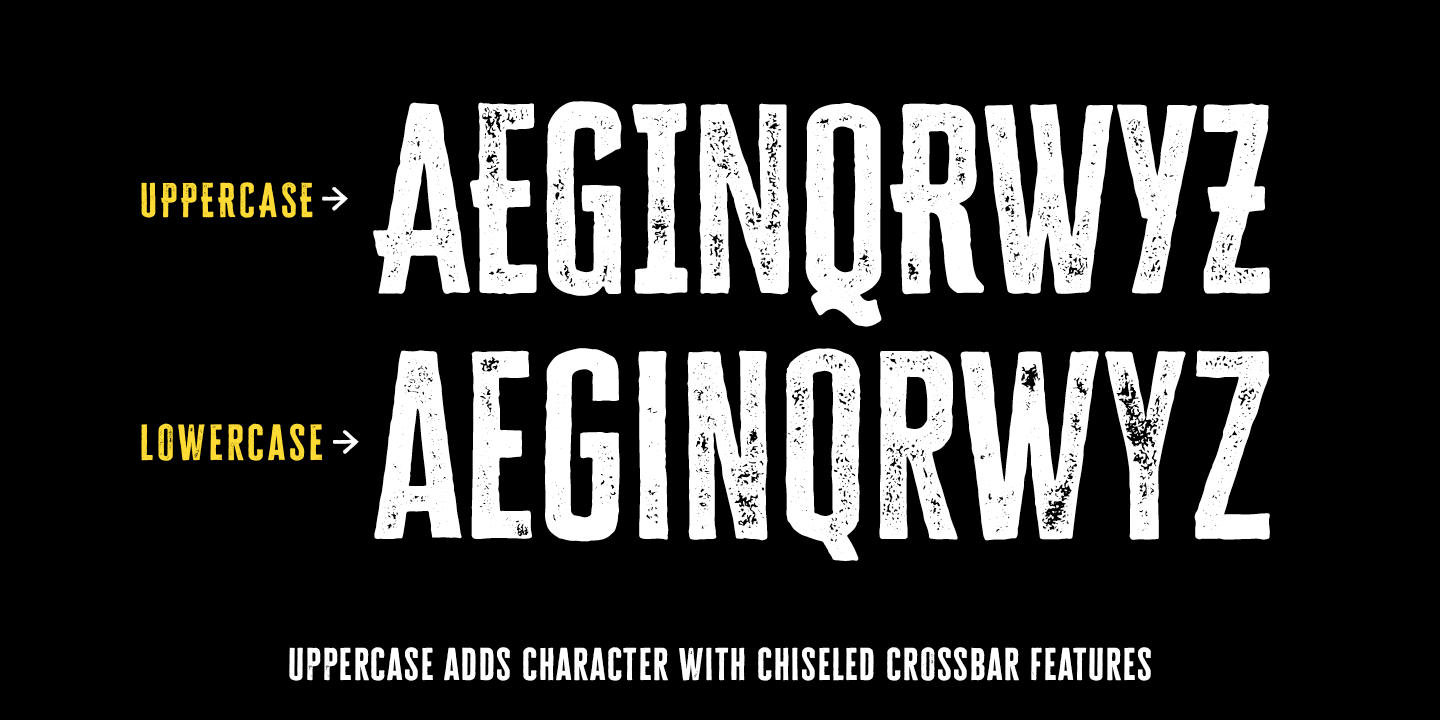 Cheddar Gothic Rough Font