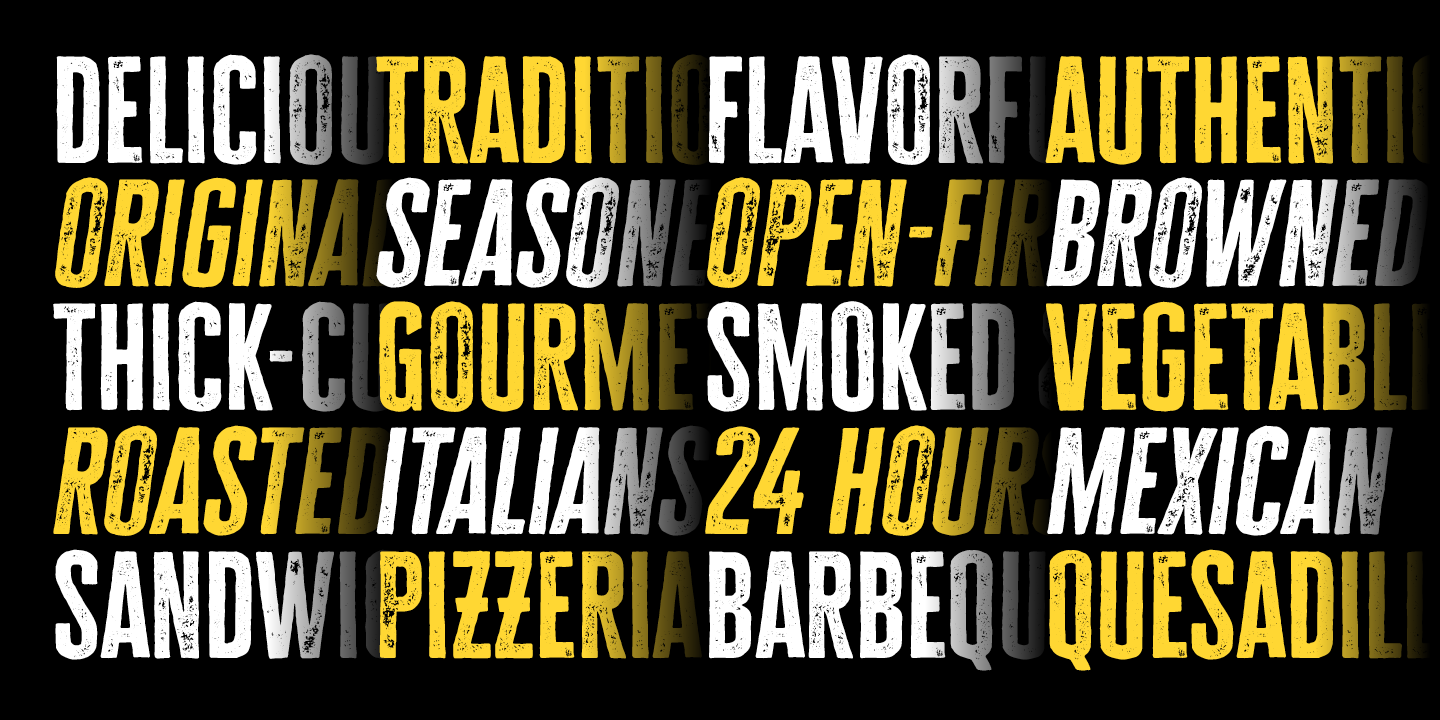 Cheddar Gothic Rough Font