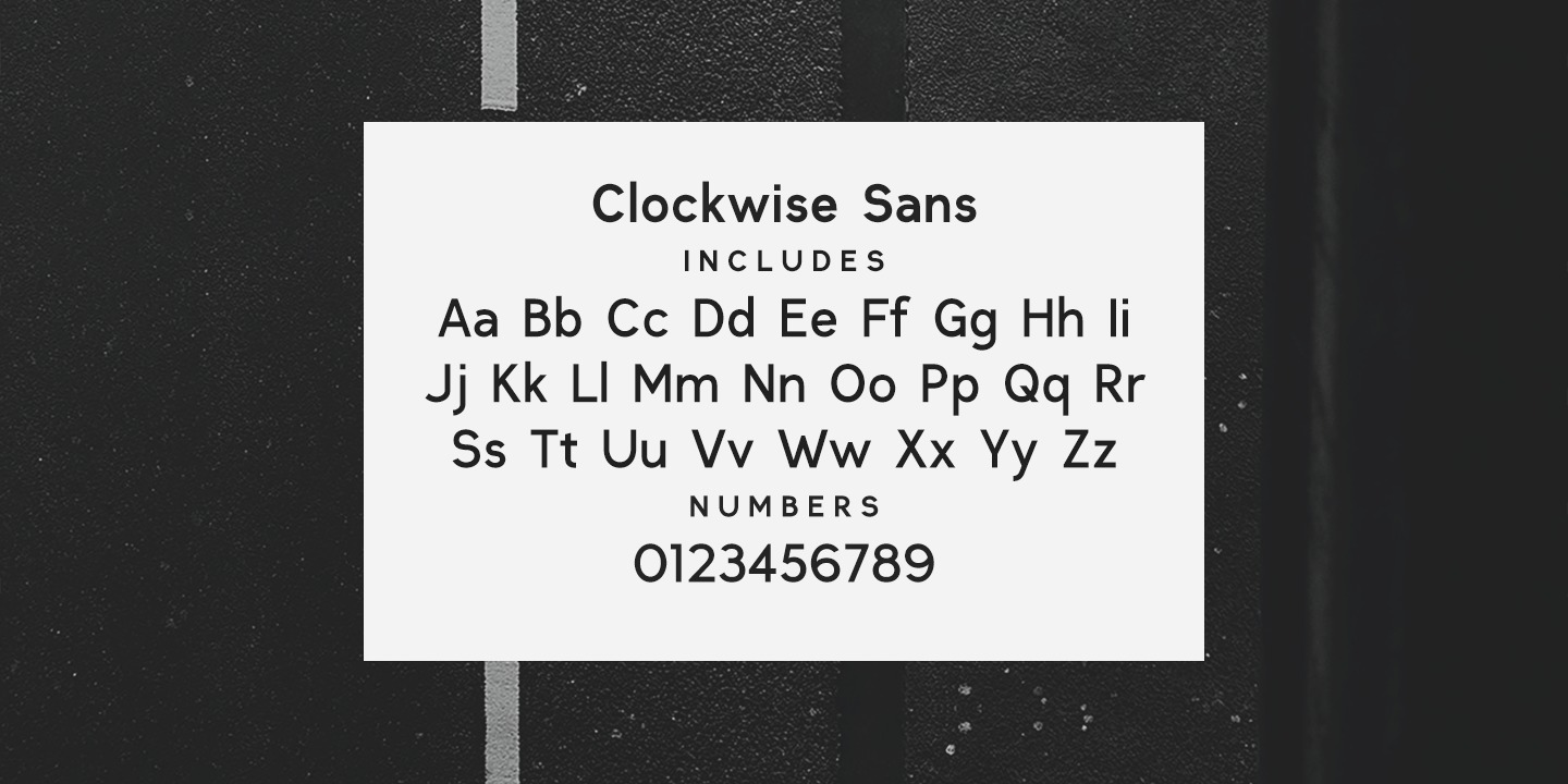 Clockwise Font