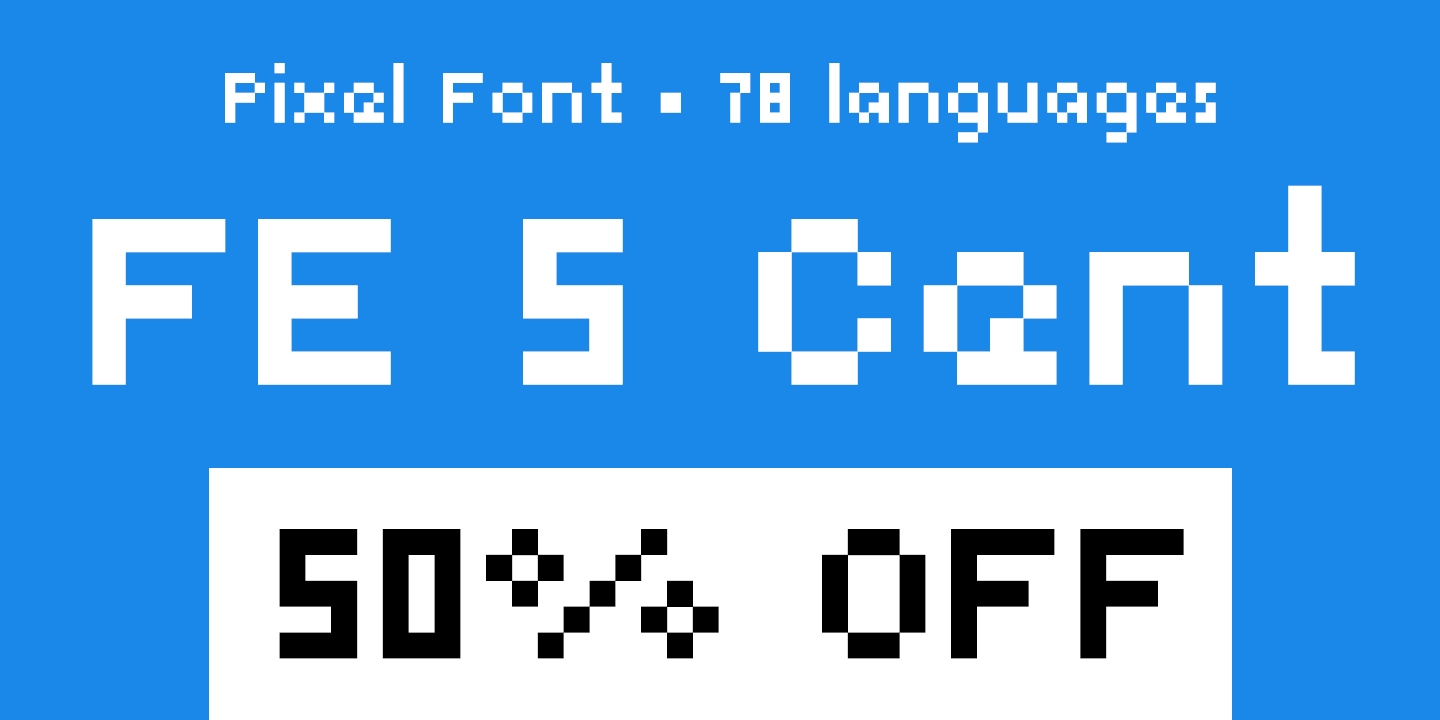 FE 5 Cent Font