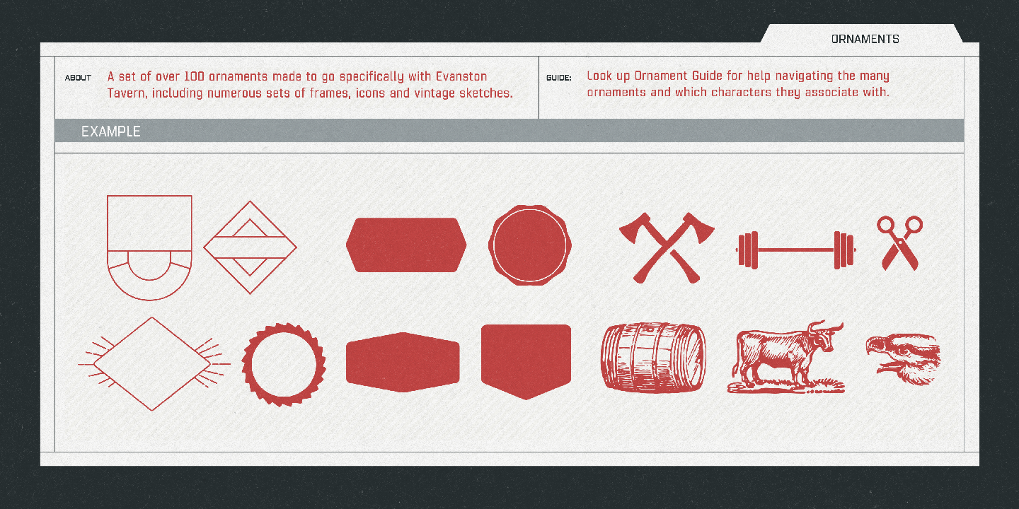 Evanston Tavern 1846 Font