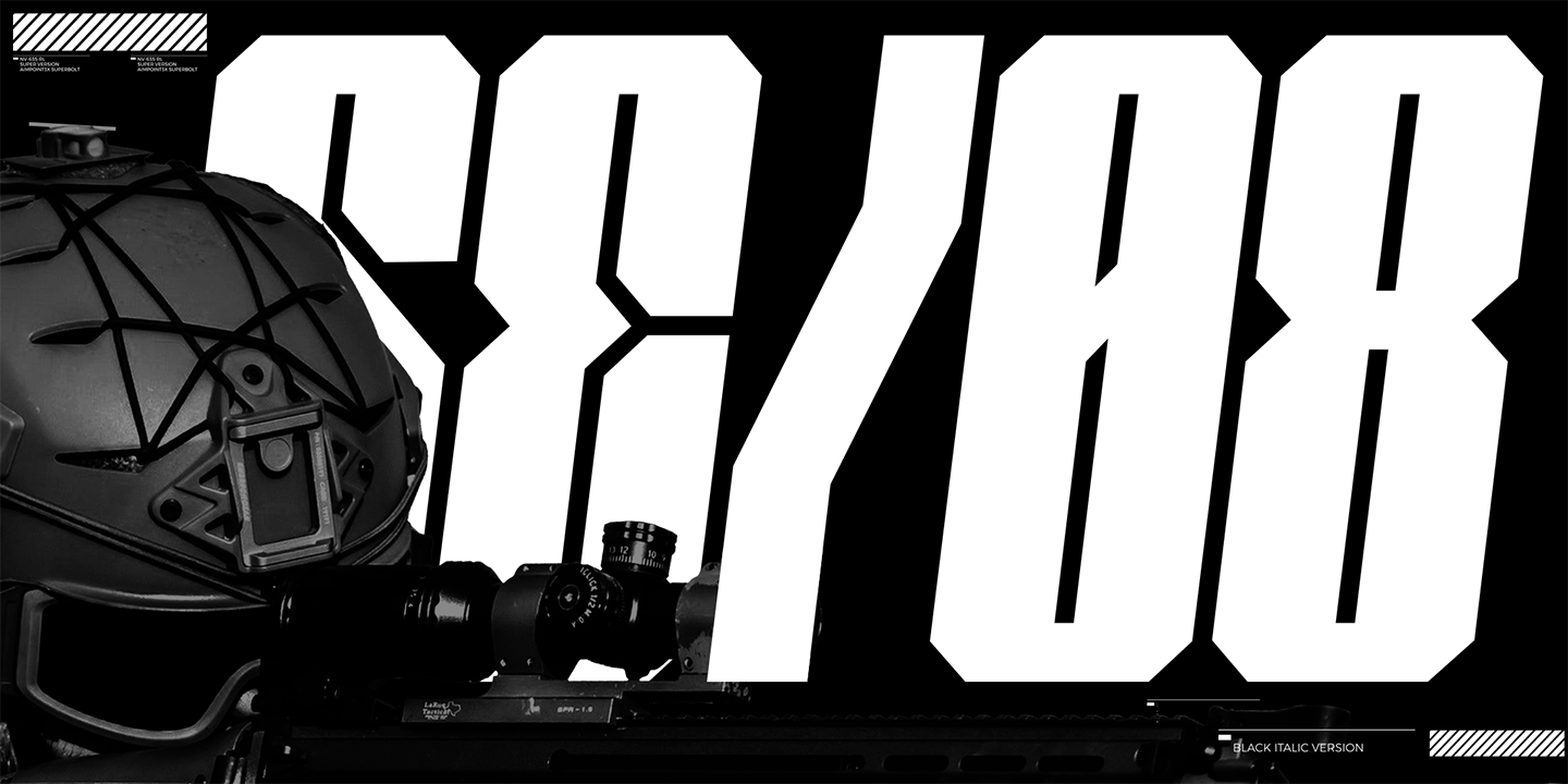 Exorts Compressed Font