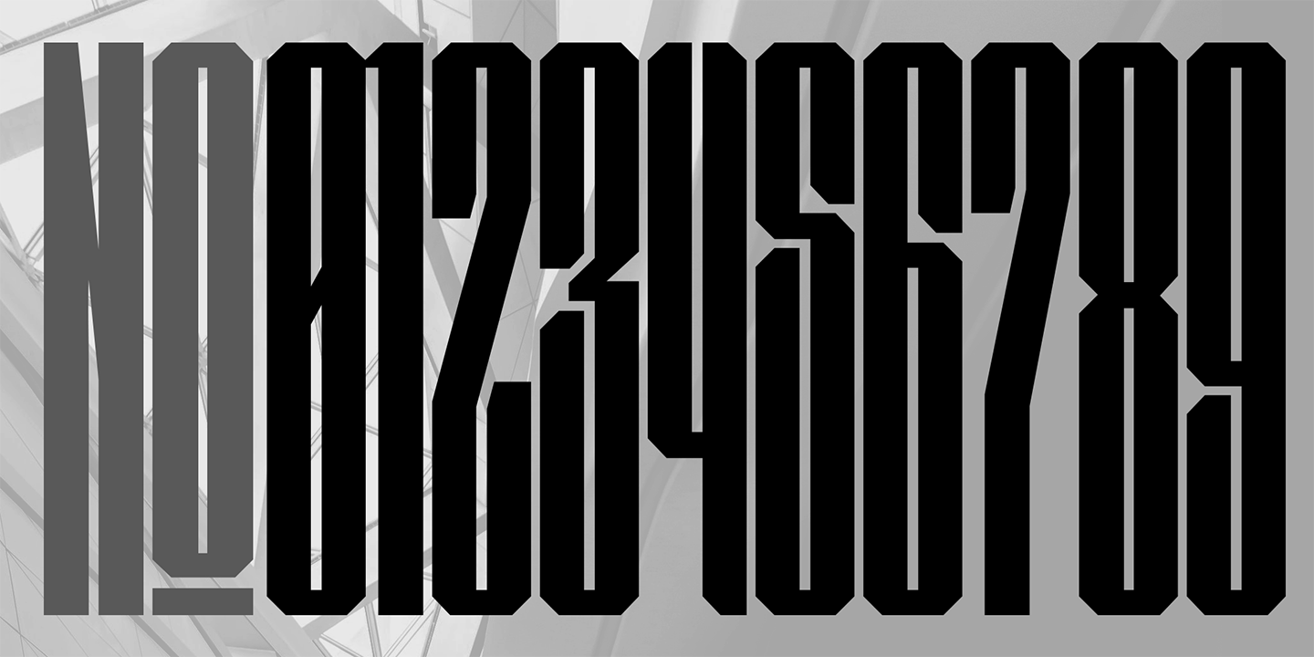 Exorts Compressed Font