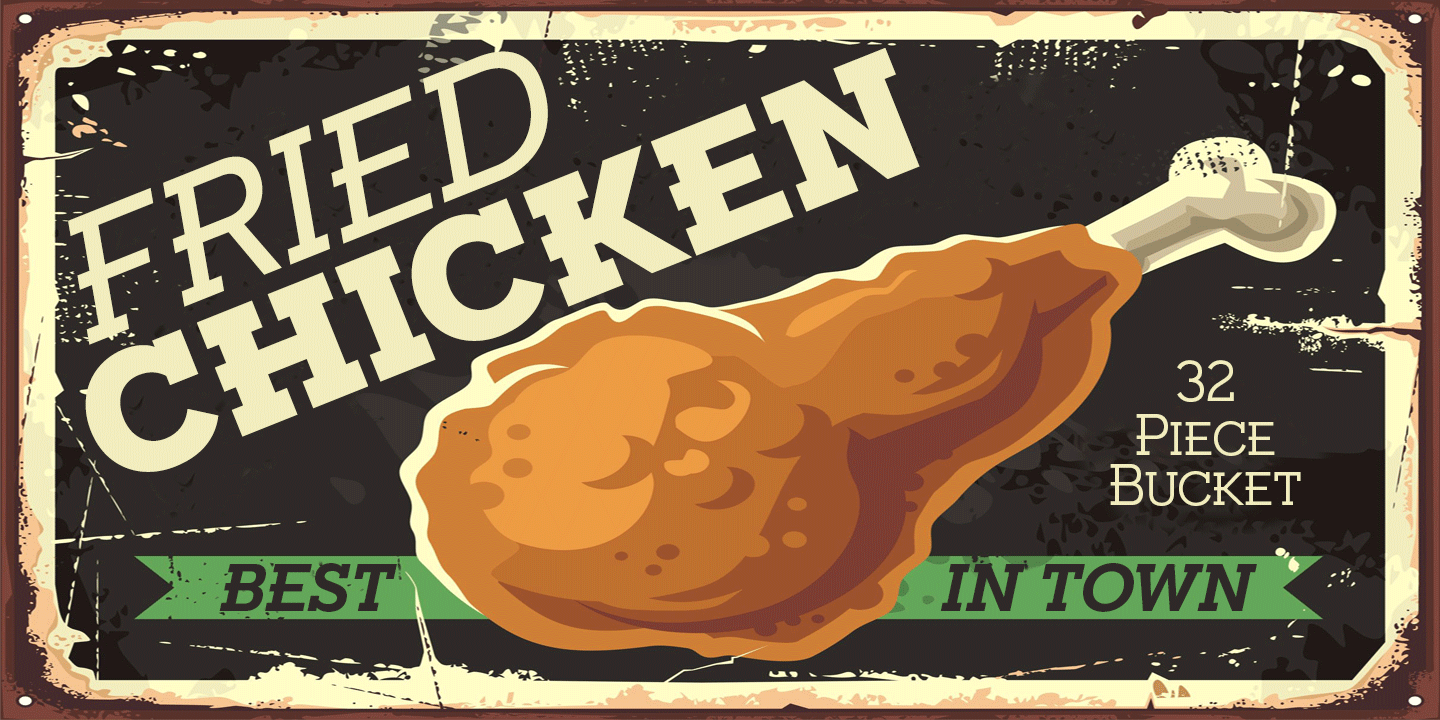 Fried Chicken Font