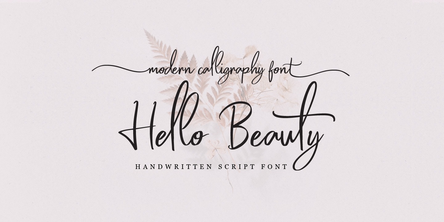 Hello Beauty Font