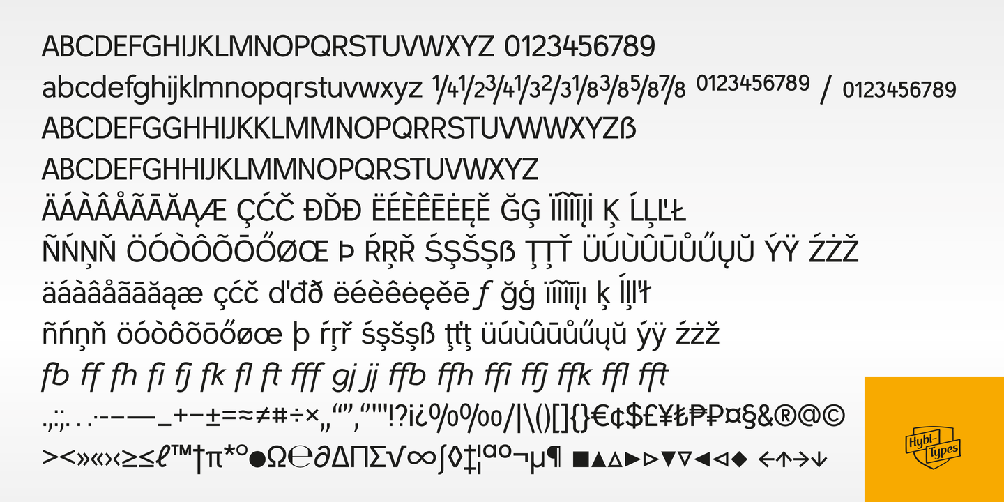 Hybi11 Amigo Font