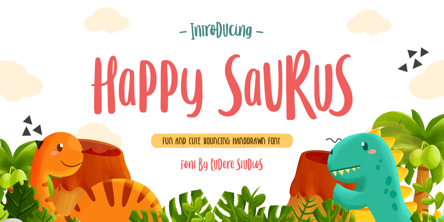 LD Happy Saurus Font