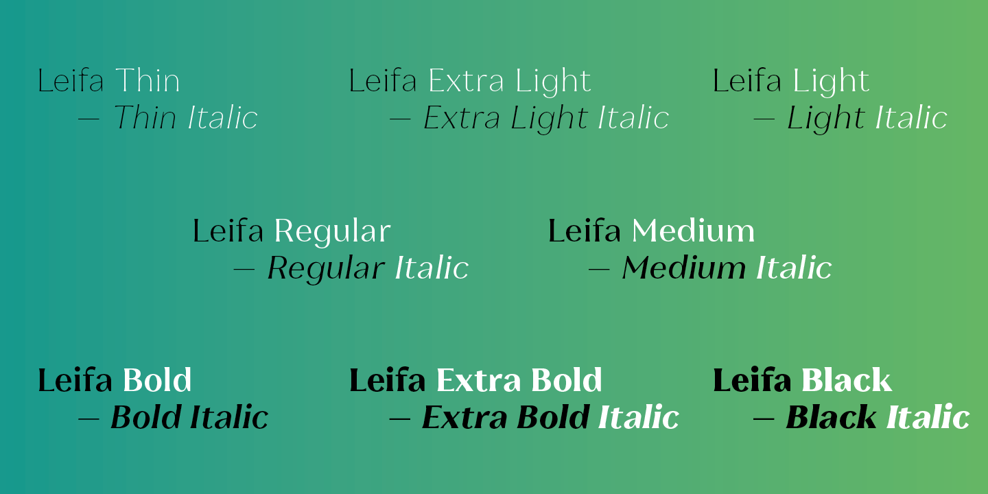 Leifa Font