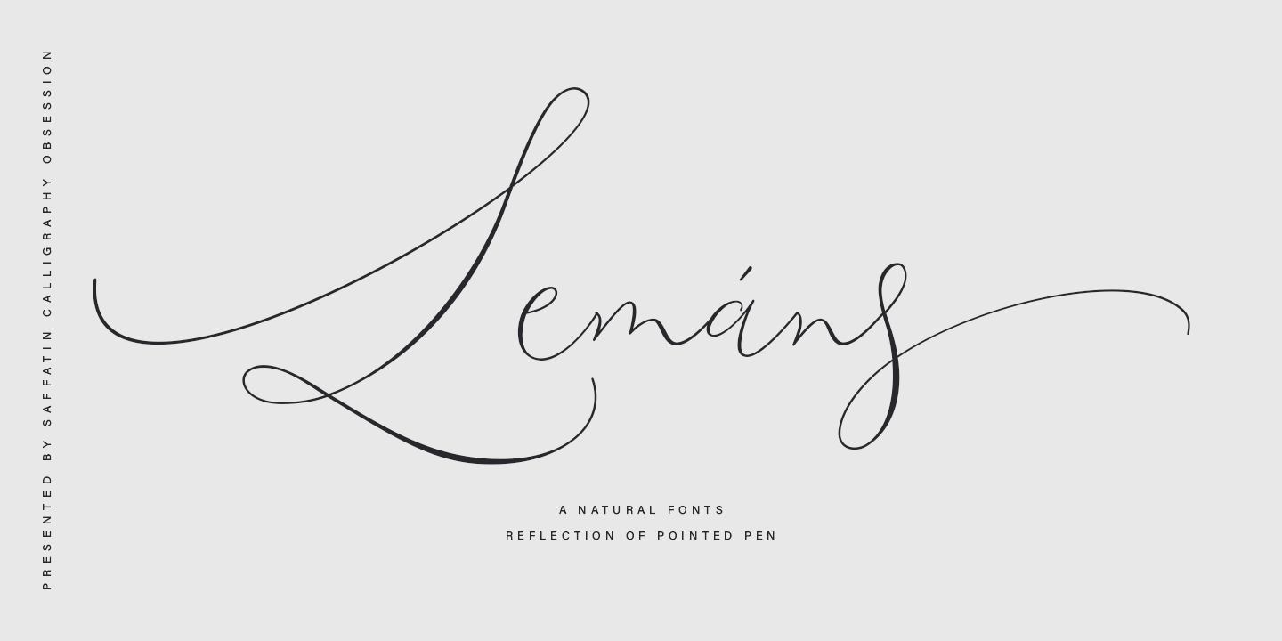 Lemans Pen Script Font