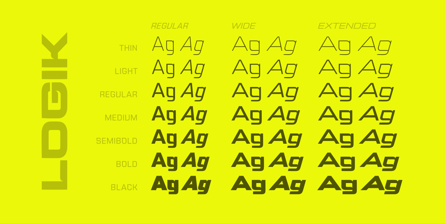 Logik Extended Font