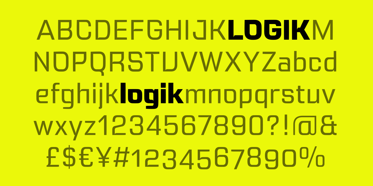 Logik Extended Font