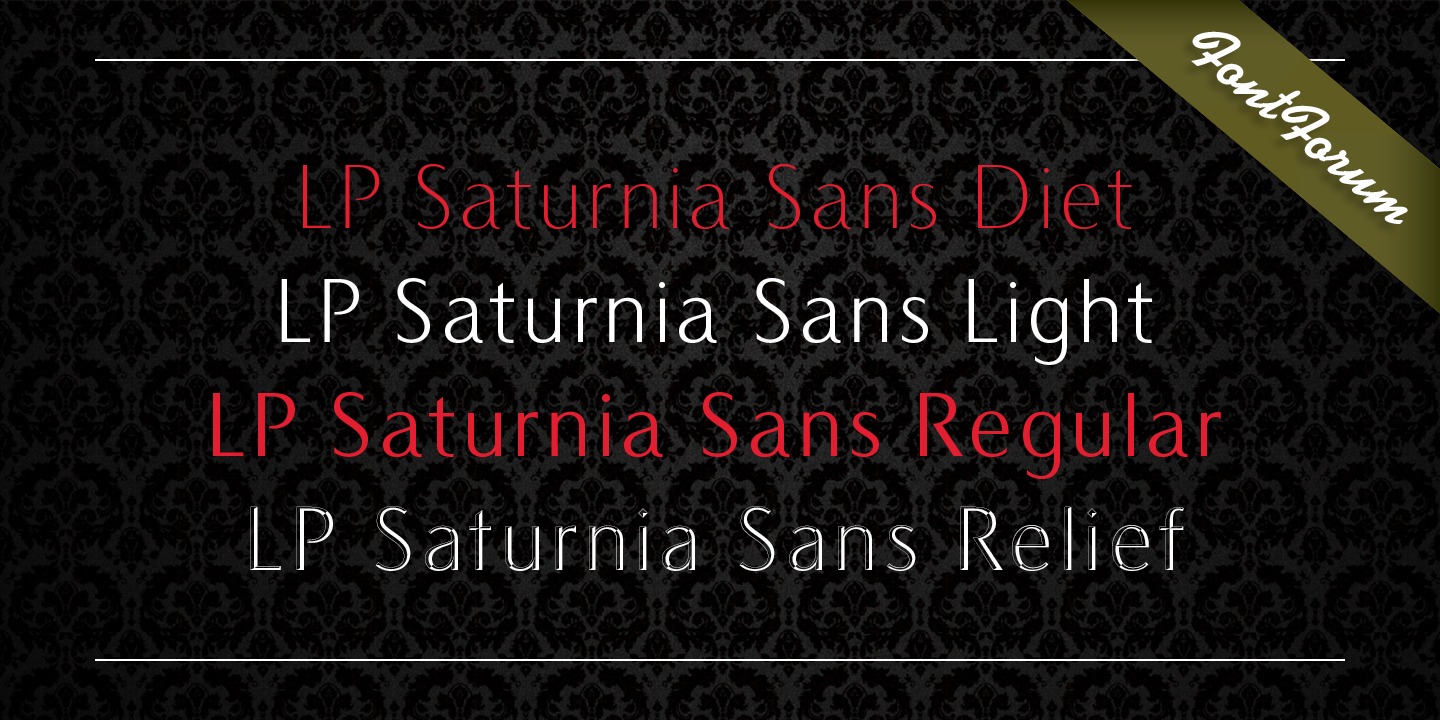 LP Saturnia Font