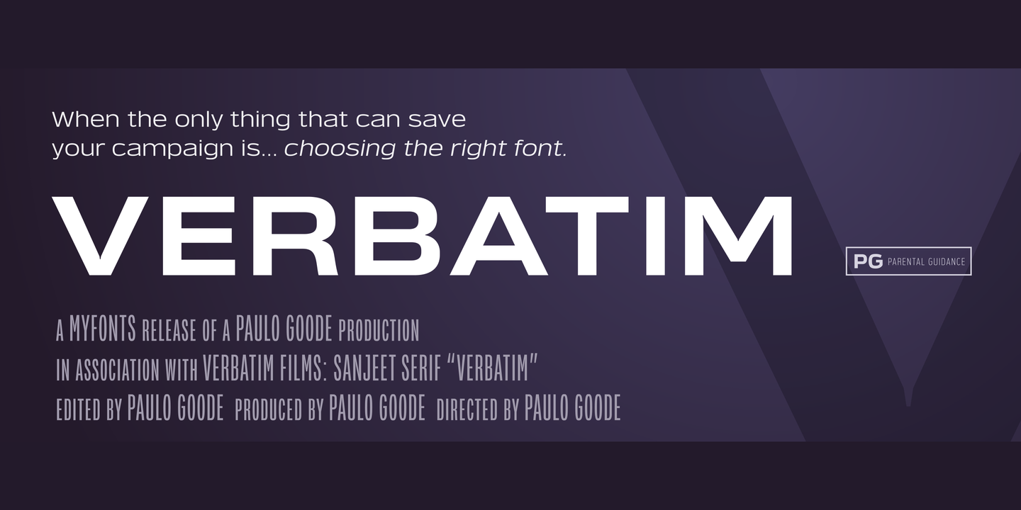 Verbatim Font
