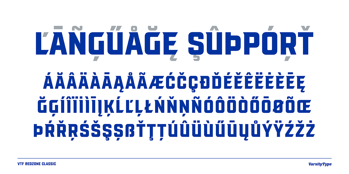 VTF Redzone Classic Font