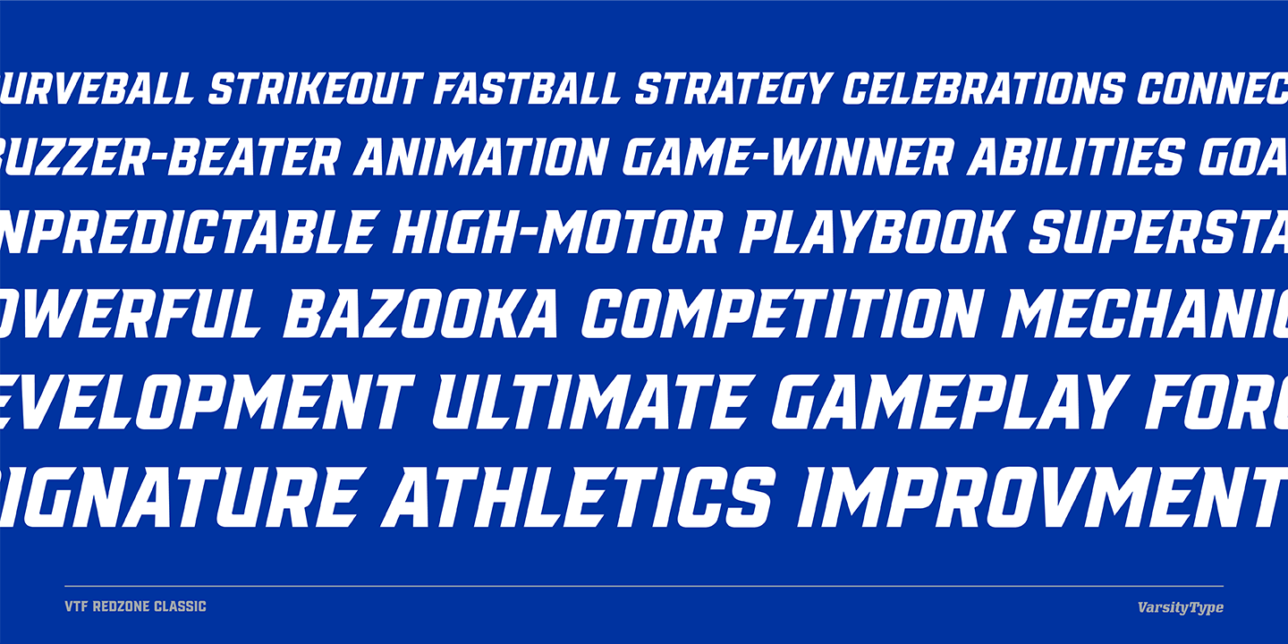 VTF Redzone Classic Font