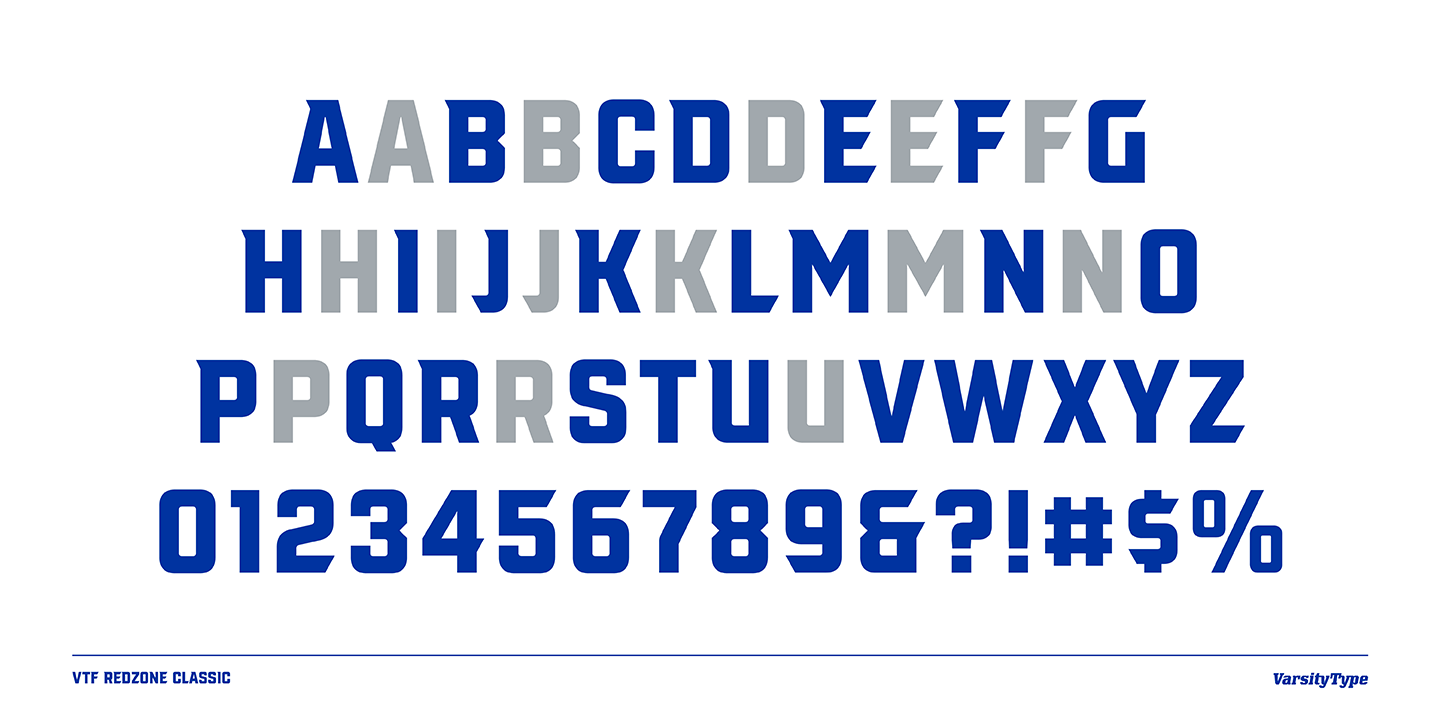 VTF Redzone Classic Font