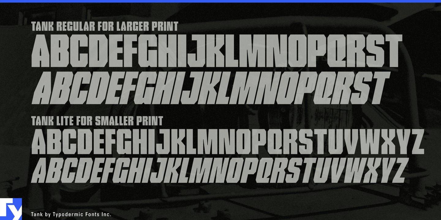 Tank Font