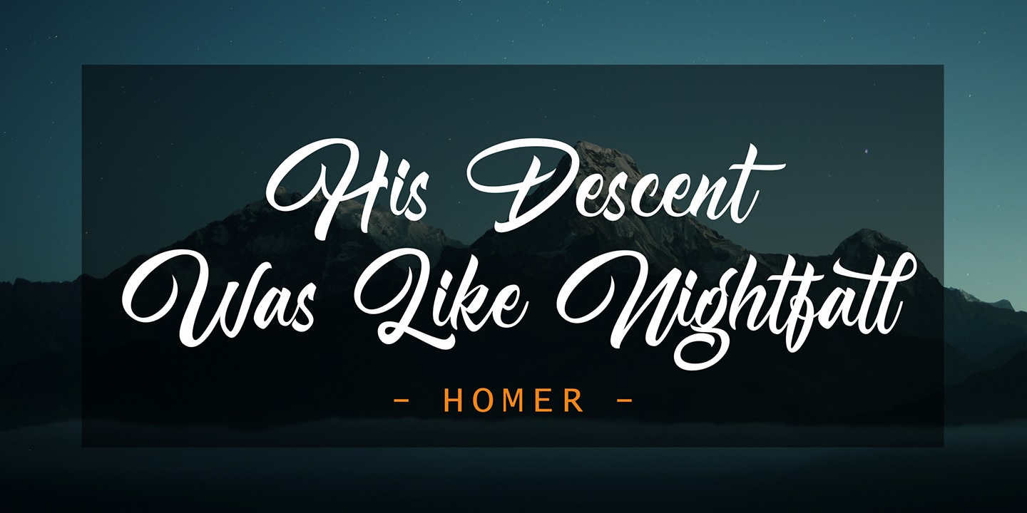 Nightfall Script Font