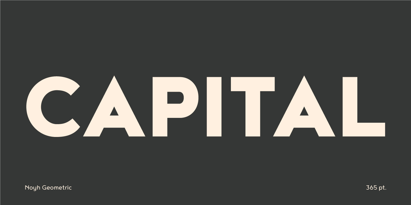 Noyh Geometric Font