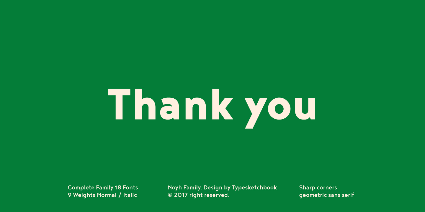 Noyh Geometric Font