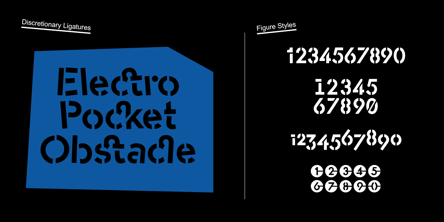 -OC Format Stencil Font