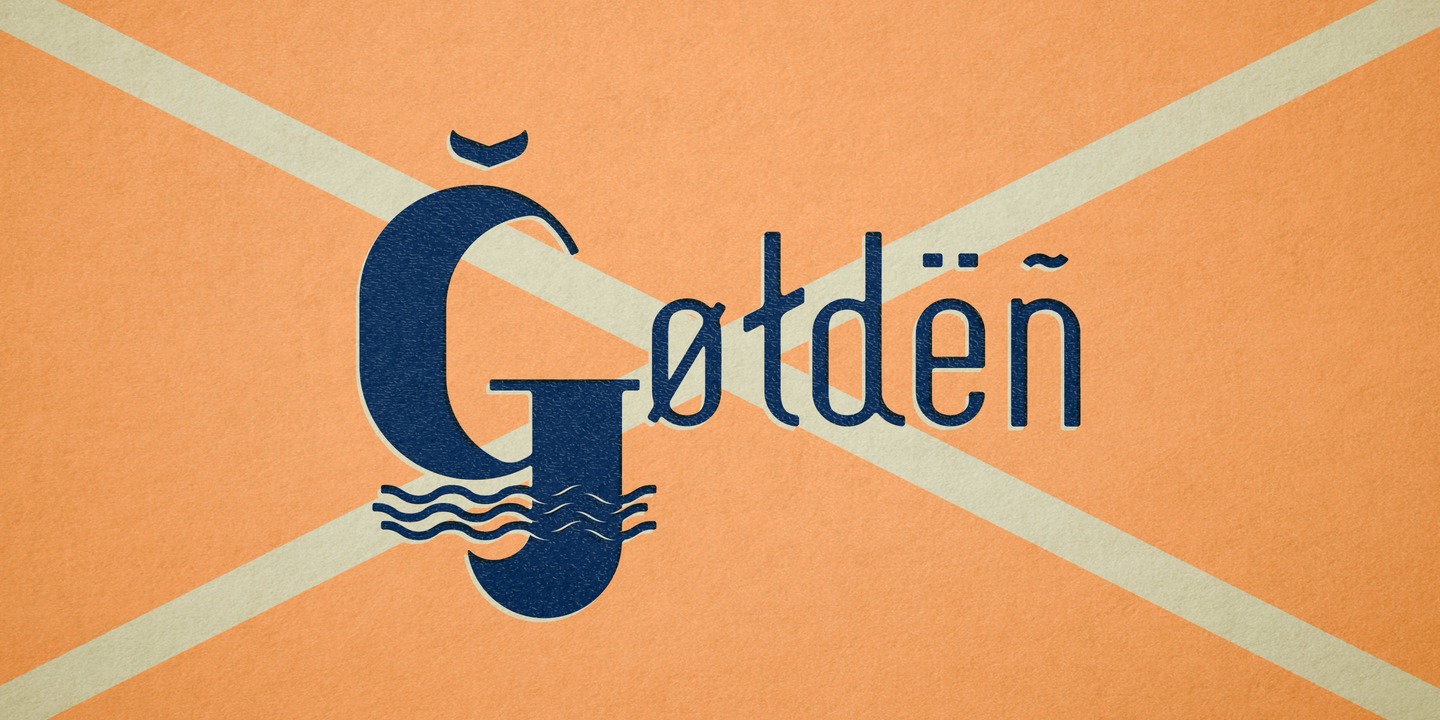 Oceantide Display Font