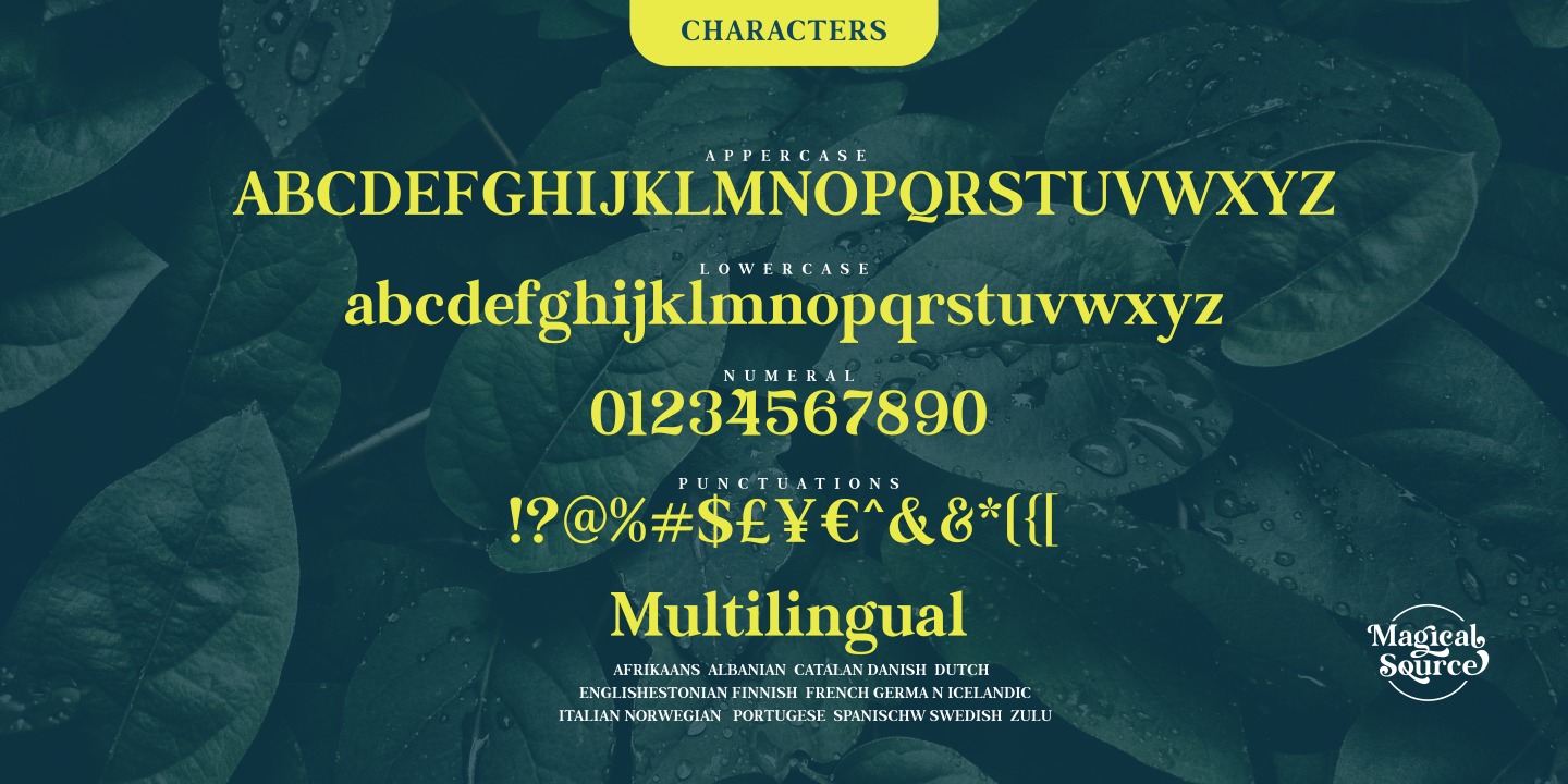 Magical Source Font