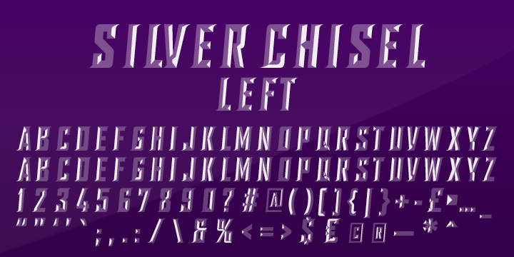 SILVER CHISEL Font