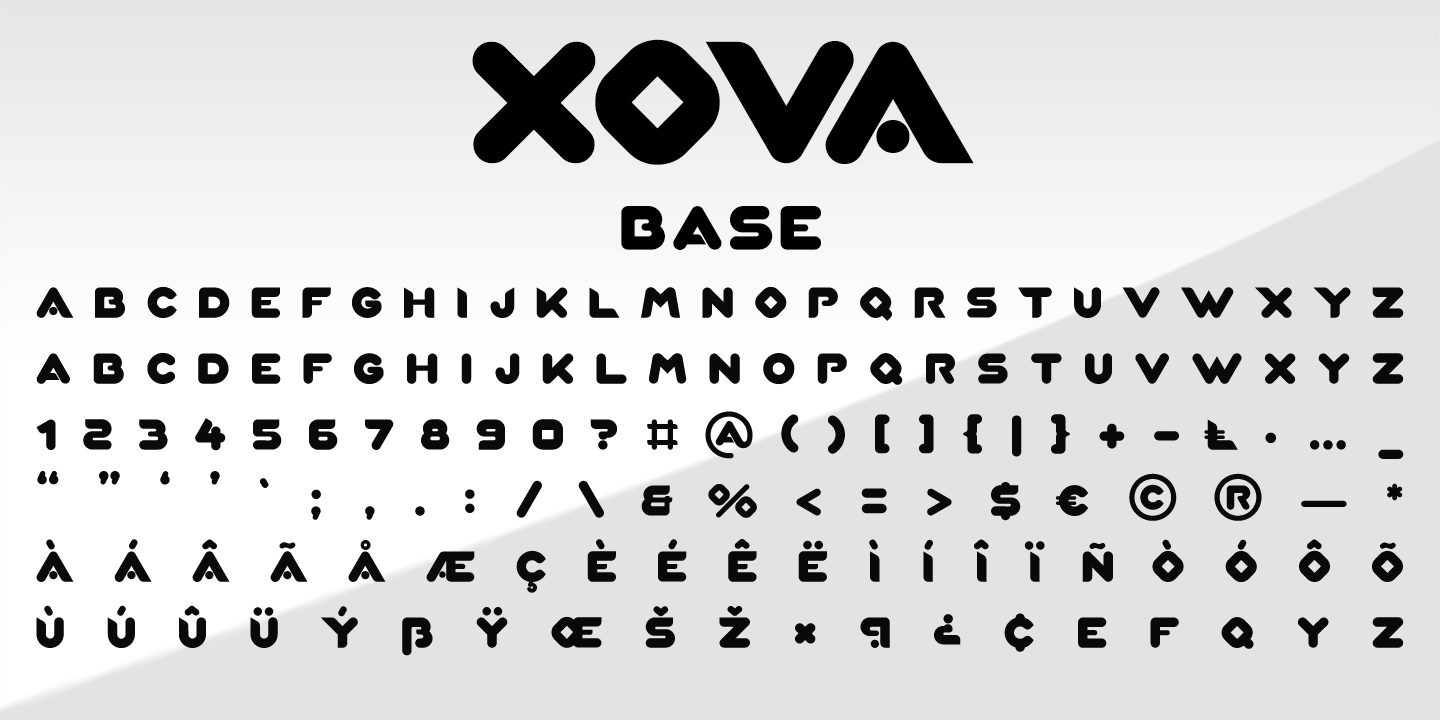 Xova Layered Font