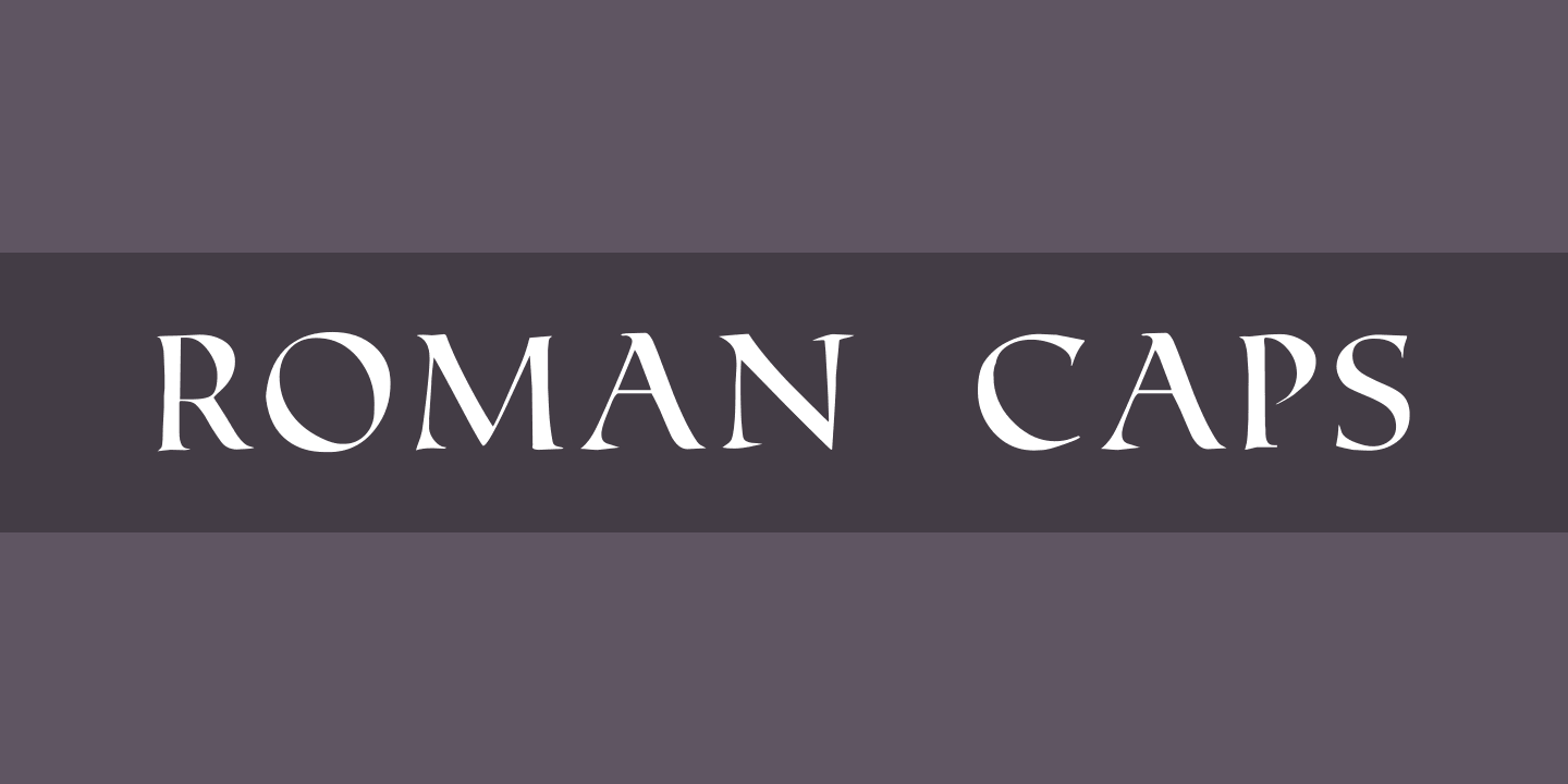 Roman Caps Font