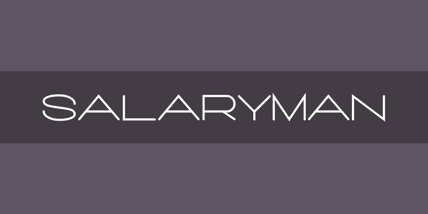 Salaryman Font