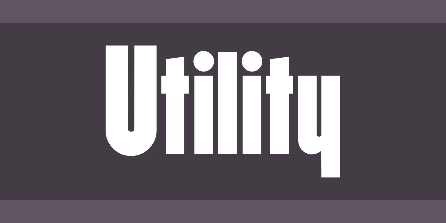 Utility Font