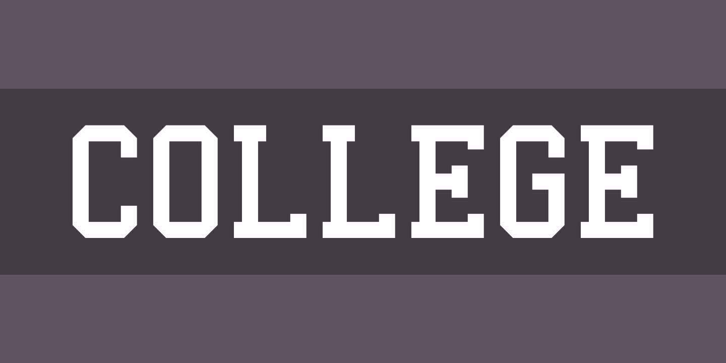 College Font
