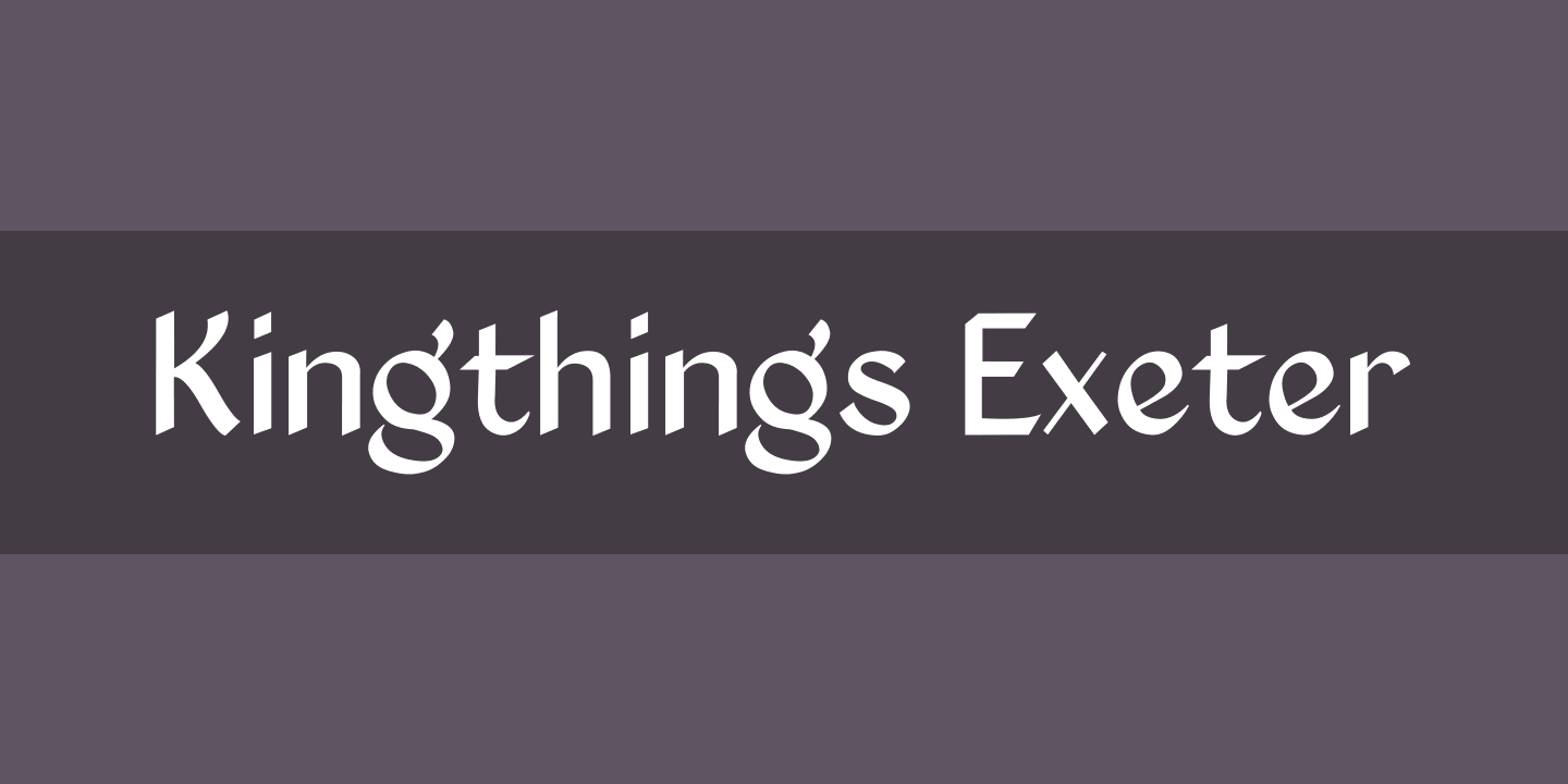 Kingthings Exeter Font