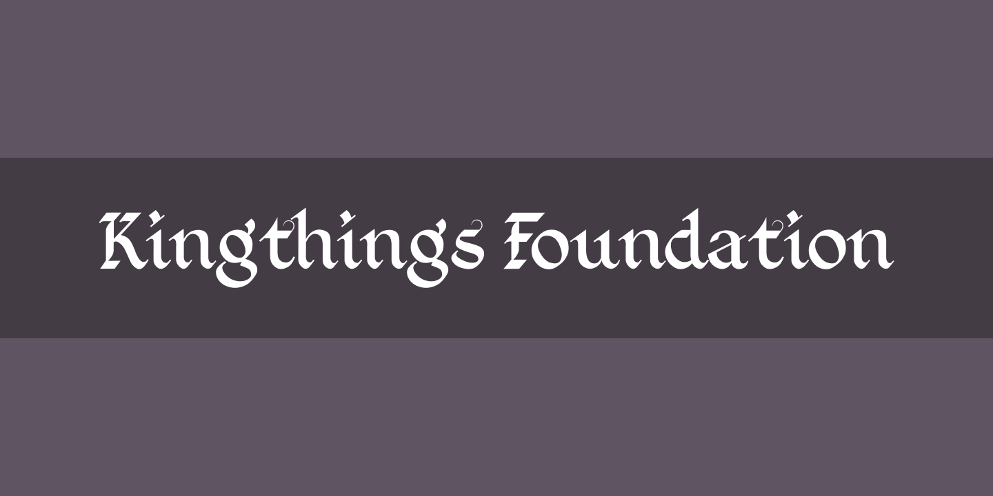Kingthings Foundation Font