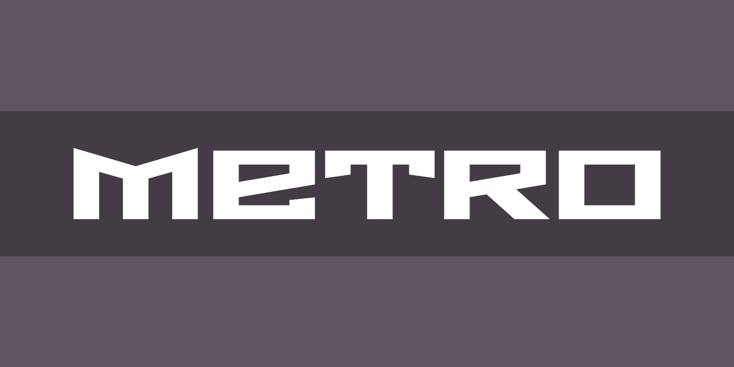 Metro Font