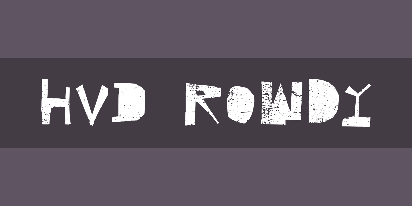 HVD Rowdy Font