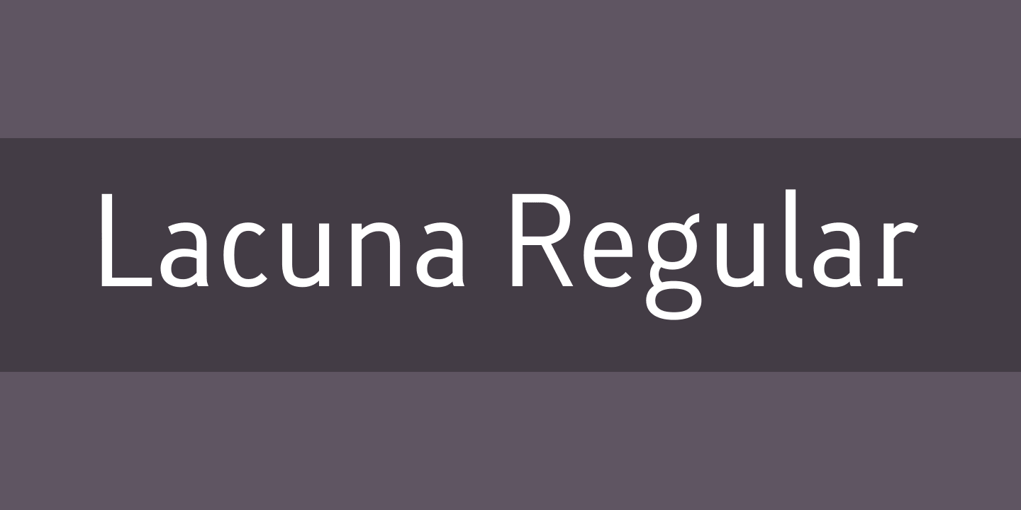 Lacuna Font