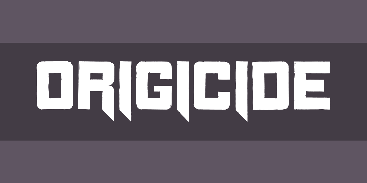 Origicide Font