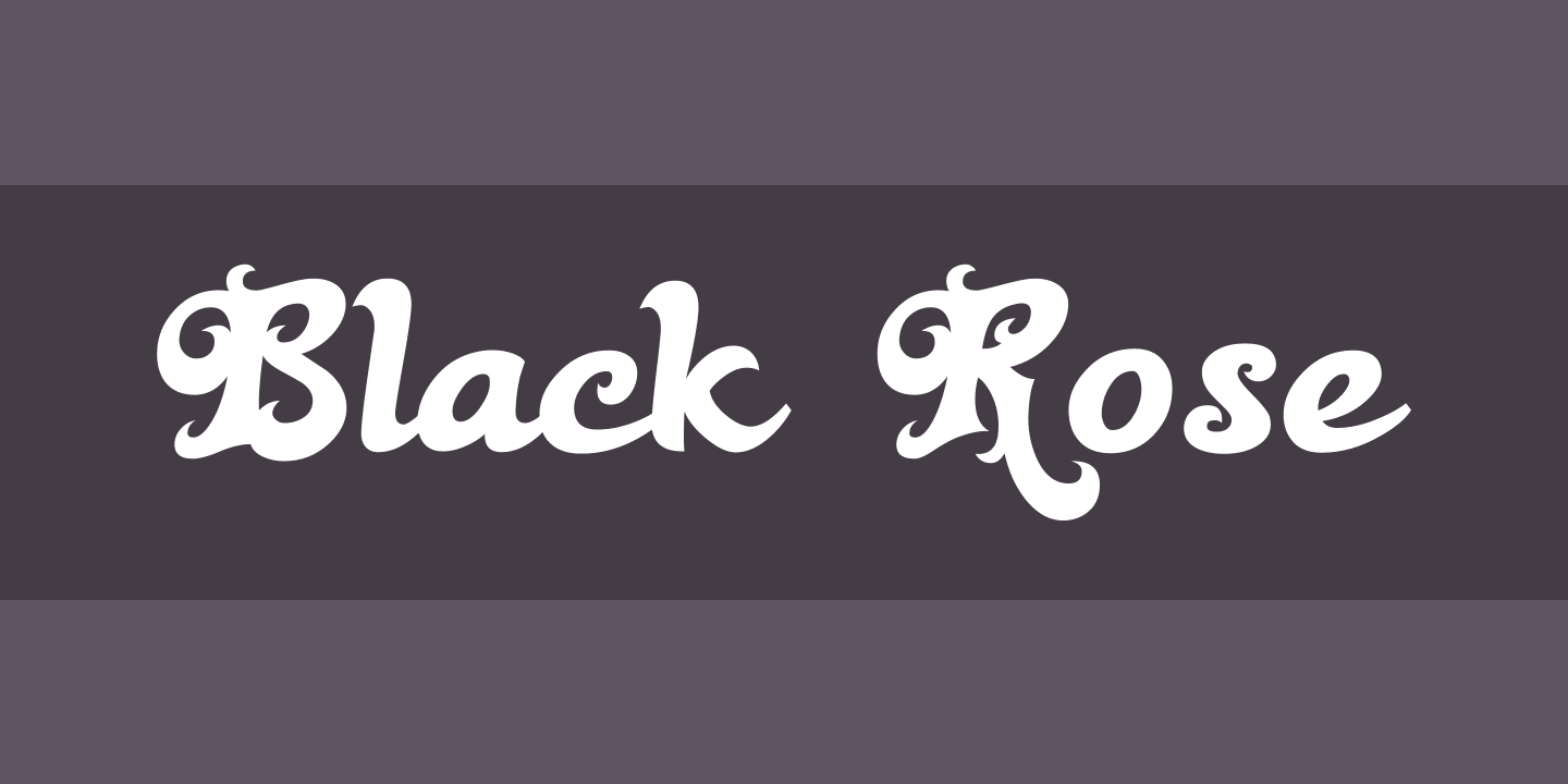 Black Rose Font