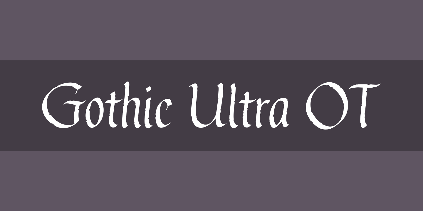 Gothic Ultra OT Font